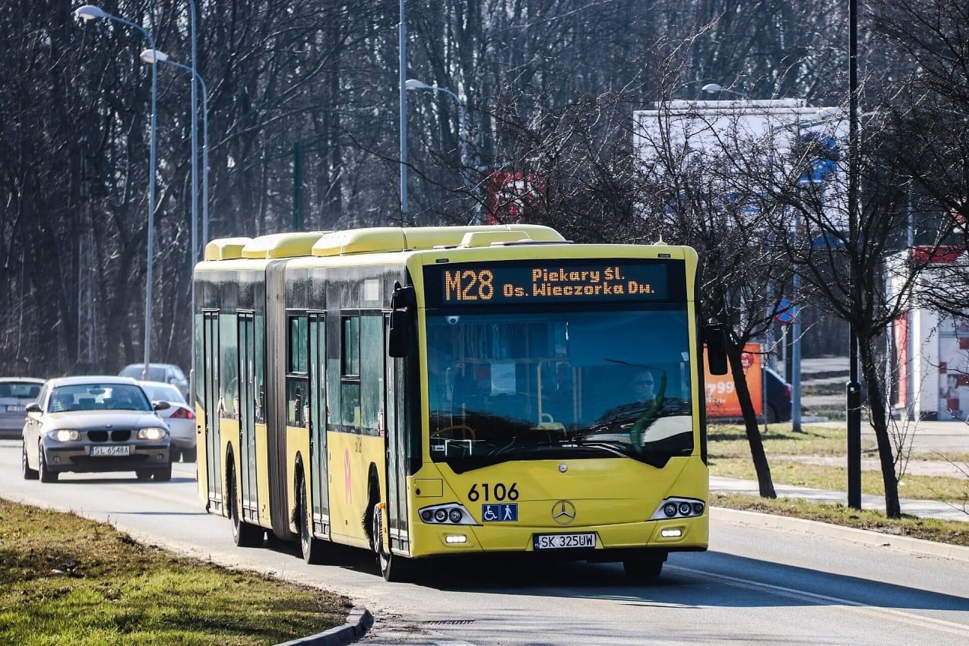 Metropolia ZTM. Nowy rozkład jazdy linii autobusowej M28. Piekary ...